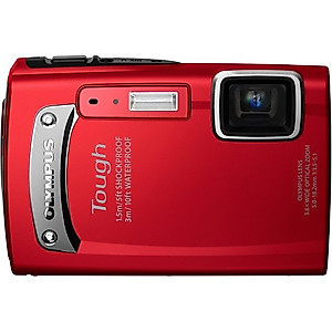 Olympus TG-310 Tough 14 MP Digital Camera , 3.6x Wide Optical Zoom (28mm), 2.7" LCD (Red) (Old Model)