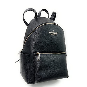 Kate Spade New York Liela Pebbled Leather Medium Dome Backpack (Black)