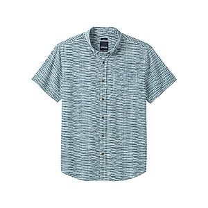 prAna Men's Zuckerfield Shirt-Slim, White, Medium