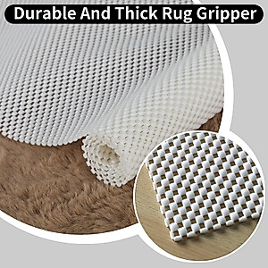 FestiCorp Non Slip Rug Pads 5x7 Ft Non Skid Rug Pad Gripper, Anti-slip Carpet Rug Mats for Under Rugs and Hard Surface Floors