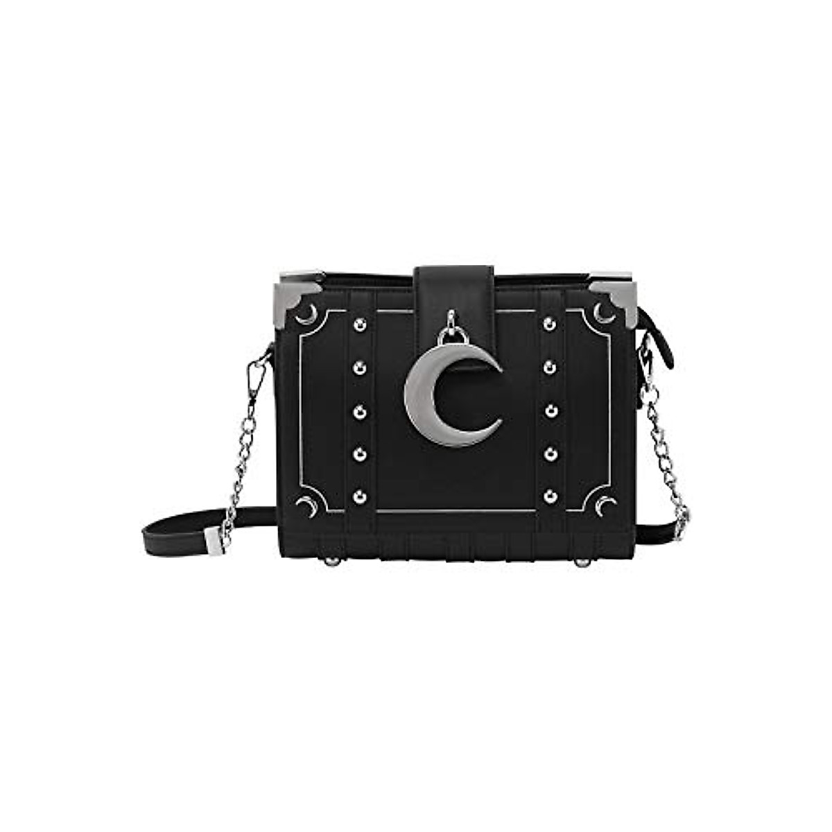 Killstar Myth Witch Spell Book Gothic Punk Crescent Moon Handbag KSRA001042