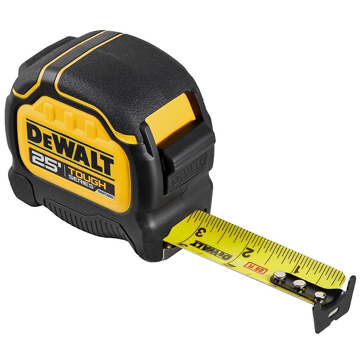 DEWALT TAPE MEASRE BLK/YLW 25FT
