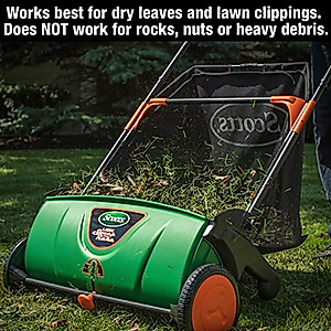 Scotts Outdoor Power Tools LSW70026S 26-Inch Push Lawn Sweeper, Black/Green