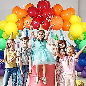 Rainbow Balloon Arch Kit, JOGAMS 126 Pack Colorful Balloon Garland, 5/12/18 Inch Assorted Color Balloons Set for Birthday Party Wedding Anniversary Baby Shower Party Decorations