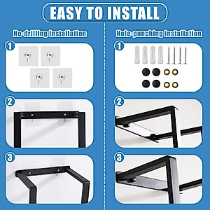 Bathroom Wall Towel Rack, Bathroom Towel Storage for Small Bathroom Wall Mounted, Stainless Steel Rack for Washcloths Hand or Bath Towels