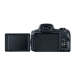 Canon Powershot SX70 20.3MP Digital Camera 65x Optical Zoom Lens 4K Video 3-inch LCD Tilt Screen (Black) + 32GB Bundle (Renewed)