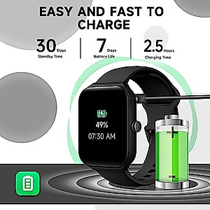Smart Watches for Men Women, Alexa Built in & Bluetooth Call(Answer/Make), 1.95" Touch Screen Fitness Tracker with Heart Rate SpO2 Sleep Monitor Smart Watch for iPhone Android IP68 Waterproof