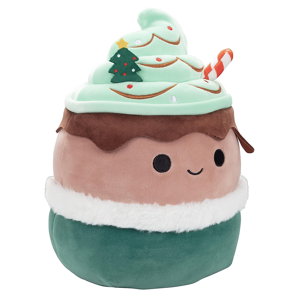 Squishmallows 10" Ernesto The Peppermint Latte Plush - Official Kellytoy - Collectible Soft Squishy Holiday Stuffed Animal Toy - Add to Your Squad - Gift for Kids, Girls & Boys- 10 Inch