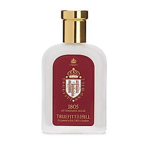 Truefitt & Hill Luxury Aftershave Balm - 1805 - Premium Soothing Moisturizer with Aloe Vera Extract - Ideal for Sensitive Skin, Razor Burn Relief, and a Silky Smooth Finish - 3.38 oz.