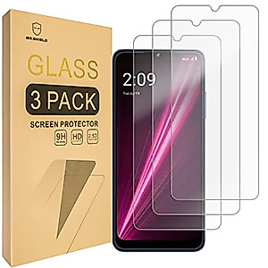 Mr.Shield [3-Pack] Designed For T-MOBILE REVVL 6 5G / REVVL 6x 5G [Upgrade Maximum Cover Screen Version] [Tempered Glass] [Japan Glass with 9H Hardness] with Lifetime Replacement