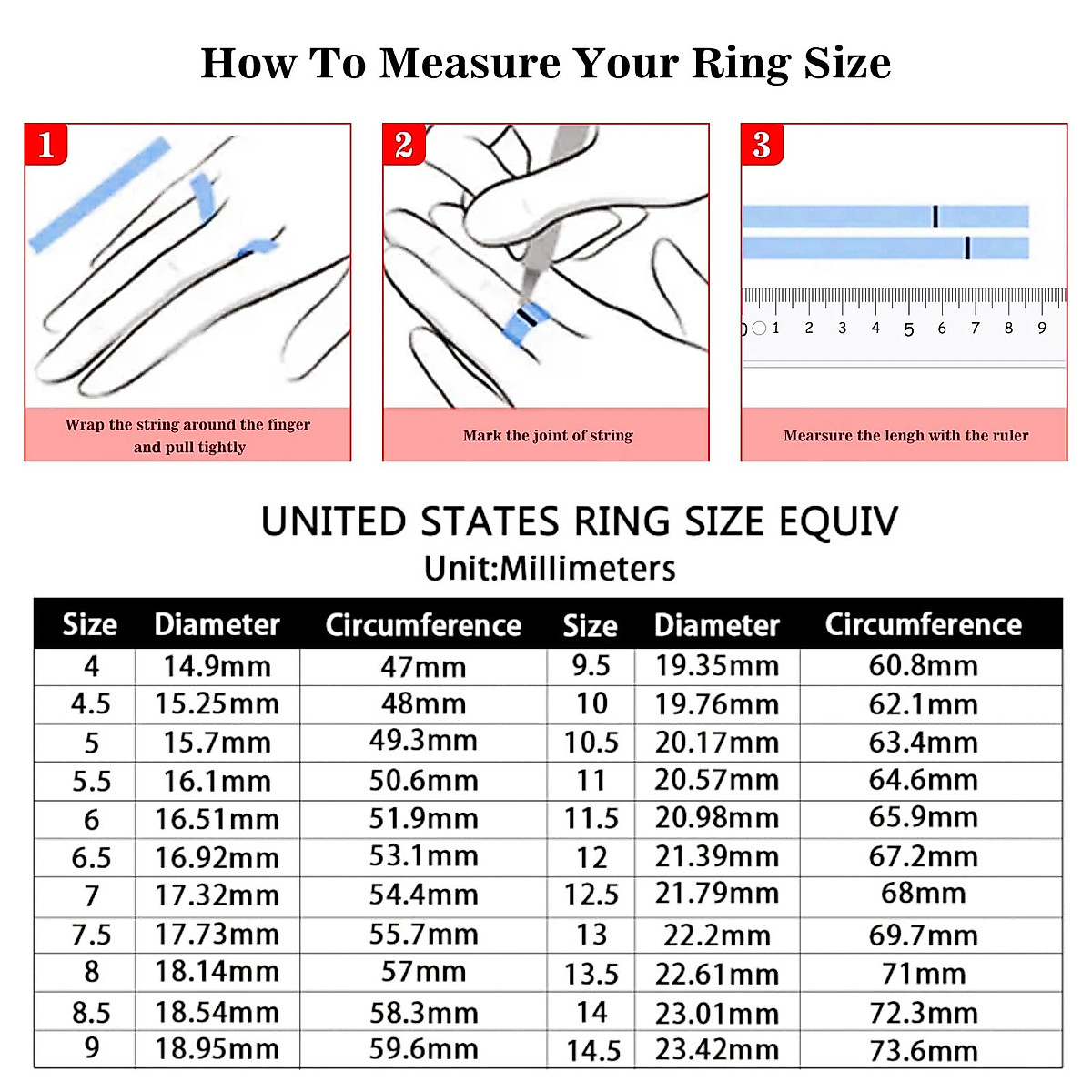 SOWORTH Mothers Ring with 1-5 Birthstones, S925 Silver Personalized Birthstone Rings for Women, Promise Ring, Custom Gifts for Mom Grandma (8)
