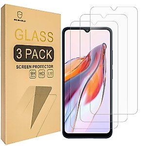 Mr.Shield [3-Pack] Designed For Xiaomi Poco C55 / Redmi 12C [Tempered Glass] [Japan Glass with 9H Hardness] Screen Protector
