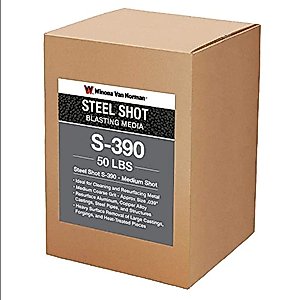 Steel Shot S-390 - Blasting Media - Medium Size Shot (50lb)