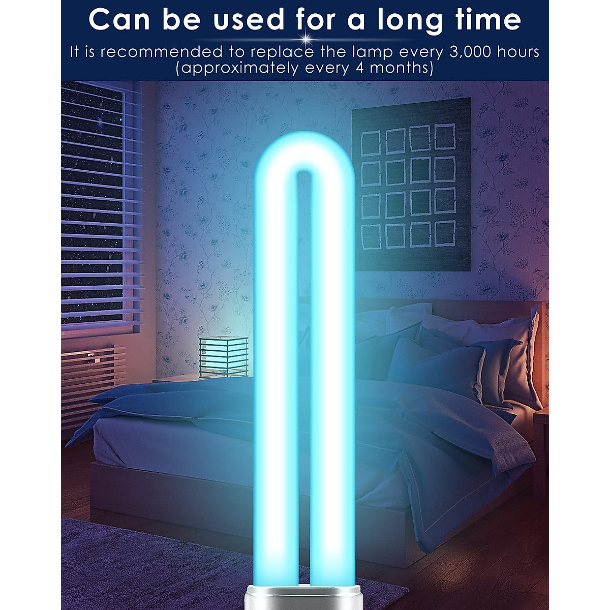 PACETAP 4 Pack 9W Bulbs 21050 Replacement Compatible with DynaTrap Models DT3009, DT3019 and DT3039, U Shape Replacement Bulbs Light for DynaTrap