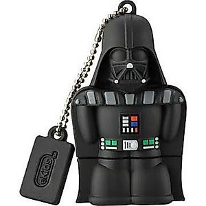 KIDdesigns USB 2.0 Flash Drive, 16GB, Star Wars Darth Vader, Black, LYU16CVFXV6