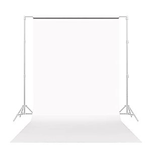 Savage Seamless Paper Photography Backdrop - Color #1 Super White, Size 86 Inches Wide x 18 Feet Long, Backdrop for YouTube Videos, Streaming, Interviews and Portraits - Made in USA