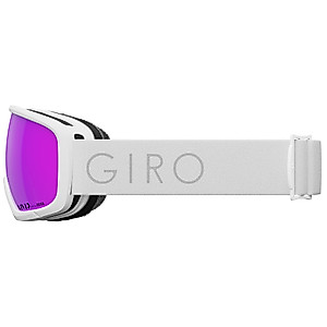 Giro Millie Ski Goggles - Snowboard Goggles for Women & Youth - White Core Light Strap with VIVID Pink Lens