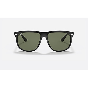 Ray-Ban rb4147 601/58 60m black/green polarized Square Sunglasses for men for women + Bundle with designer iwear eyewear kit