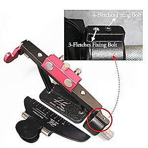 Adjustable Fletching Jig Tool Arrow Fletching Stick Kit Feathers Vanes with Straight Clamp for DIY Archery Arrows Crossbow Bolts (Blue)