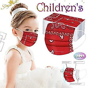 50/100 Pcs Kids Face Bandanas Oral Protective Sleeve Disposable Protection