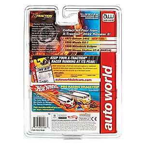 Auto World Xtraction Import Heat 1999 Nissan Skyline GTR (White/Black) HO Scale Slot Car