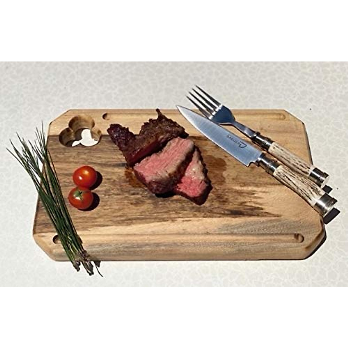 Knife & Fork Set with deer handle traditional made in Argentina Gaucho knife Steak Sets