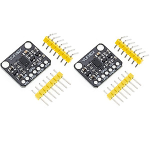 HiLetgo 2pcs VL6180 VL6180X Range Finder Optical Ranging Light Sensor Module Gesture Recognition Sensor I2C Interface 3.3V 5V Emitter Ambient Light Sensor
