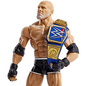 WWE Goldberg Top Picks Elite Collection Action Figure with Universal Championship, 6-inch Posable Collectible Gift for WWE Fans Ages 8 Years Old & Up​