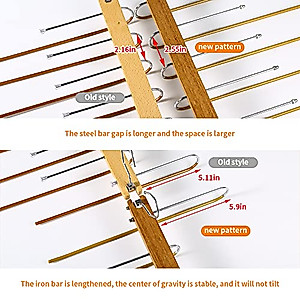 2-Piece Magic Pants Hangers (2.0 Center is Backward Not Easy Slide Off. More Easily Getting Clothes on and Off) Pants Hangers Space Saving 5 Layers 2 Uses Multi Functional Pants Rack