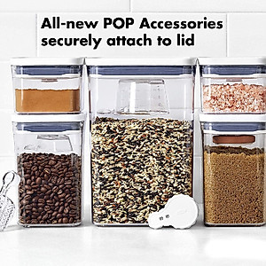 OXO Good Grips POP Container - Airtight Food Storage - 0.5 Qt Square (Set of 4) for Candy and More