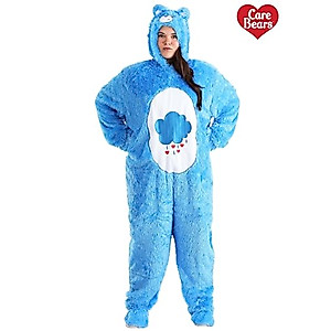 Adult Plus Size Care Bears Grumpy Bear Costume Grumpy Bear Onesie Suit 4X Blue