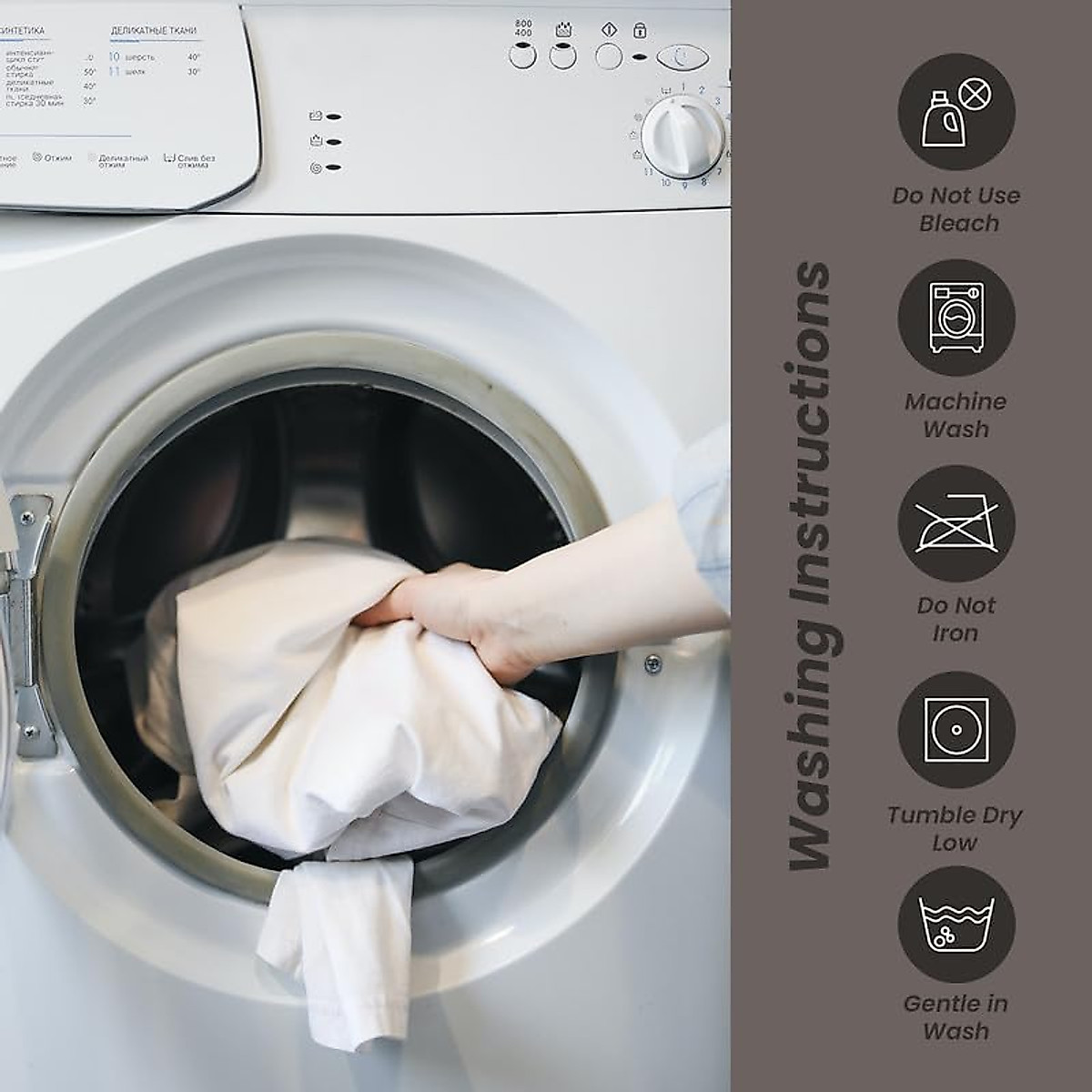 Banke Bihari Mattress Box Spring Cover Full XL Size Fits Upto 18" Inch Deep All Around Elastic for Snug Fit Your Mattress Polyester Fabric Thick Box Spring, White