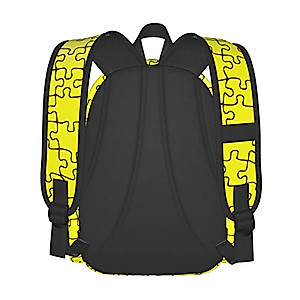 Mitterm Cute Yellow Backpack 17'' Travel Work Laptop Backpack for Women Men Hiking Large Capacity Bag Fashion Lightweight Daypack for Business Work