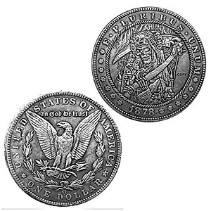 Thompson Emporium Santa Muerte V3 Novelty Good Luck Heads Tails Token Challenge Coin