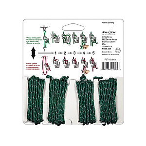 Bungee Cord, Carabiner, 4-8/25 in.L