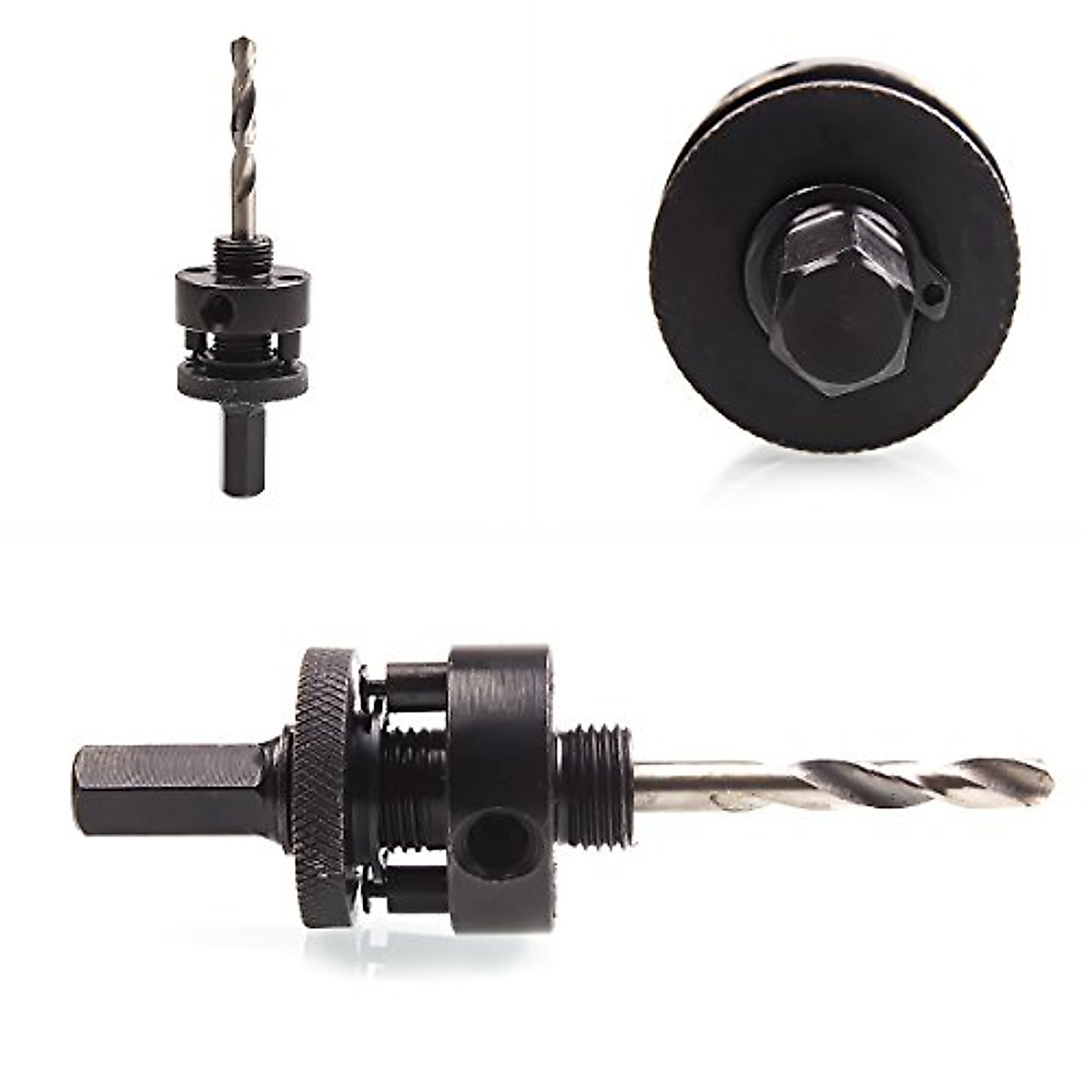 6-5/8 Inch Hole Saw with Heavy Duty Arbor, HSS Bi-Metal Holesaw Drill Bits for Can Light, 6.5In Hole Cutter for Drilling Holes in Wood, Plastic, Drywall, Thin Metal, 168MM Recessed Hole Saw(Black)