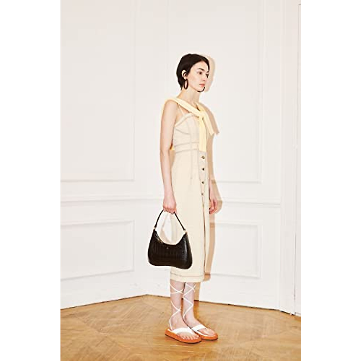 JW PEI Women's Ruby Shoulder Bag (Black Croc)