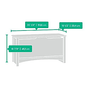 Sauder Shoal Creek Storage Chest, Soft White finish