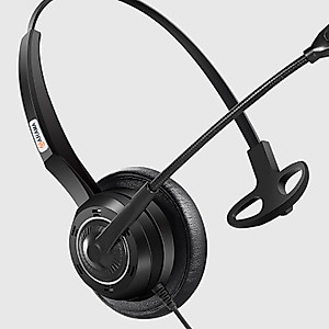 Arama USB Headset with Microphone Noise-Cancelling, Comfort Fit Computer Headset with Microphone for PC Laptop Mac Skype Zoom UC Webinar Business Call Center Home Office