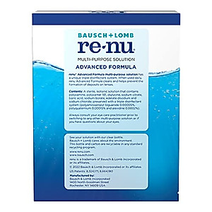 Contact Lens Solution by Renu, Advanced Formula, 12 Fl Oz (Pack of 2)