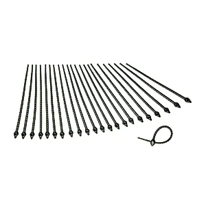Simplifi It Black Silicone Rubber Twist Ties (24 PC.) - SI-SRT24B