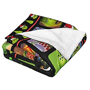 Anime Throw Blanket，Soft Flannel Warm Cozy，Suitable for Sofa Bed Couch All Seasons 50 x 40 inch 9-2