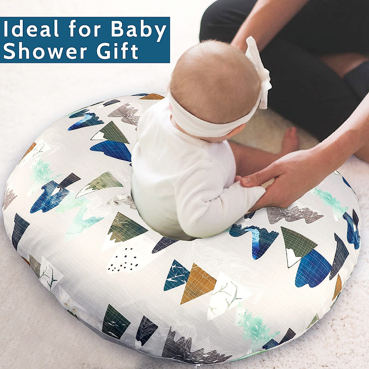 TANOFAR 2 Pack Nursing Pillow Cover Slipcover for Breastfeeding Pillows, Soft and Stretchy