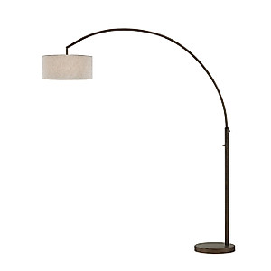 Artiva USA LED602211FBT Elena Led Arch Floor Lamp, 80", Antique Bronze