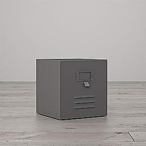 Little Seeds Nova Metal Locker 3 Pack-Graphite Grey Storage Bins