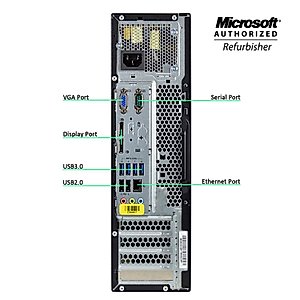 Lenovo ThinkCentre M93p High Performance Small Form Gaming Desktop Computer, NVIDIA GT 730 4GB DDR5, Intel Core I7-4770 3.4Ghz, 16GB DDR3 RAM, New 512GB SSD, DVD, Windows 10 Professional (Renewed)