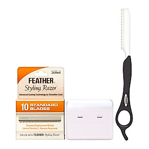 Jatai Feather Black Styling Razor Introductory Kit