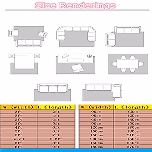Nordic Rainbow Abstract Geometric Area Rugs, Boho Rainbow Geometric Easy Clean Rug, Soft Non-Skid Carpet Throw Rug for Kids Teen Girls Boys Bedroom, Living Room Bathroom Classroom Office 4ftx6ft