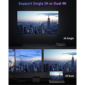 Silkland 8K Mini DisplayPort to DisplayPort 1.4 Cable, [8K@60Hz, 4K@144Hz, 2K@240Hz] 32.4Gbps Bi-Directional, HDR, G-Sync, Mini DP [Thunderbolt 2 Compatible] for Gaming Laptop, MacBook, Monitor,6.6FT