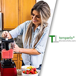 Tamper Fits Blendtec LATCHING Lid Version [ NO MORE AIR POCKETS ] Fits 'Latching' Lid Blendtec Blenders only